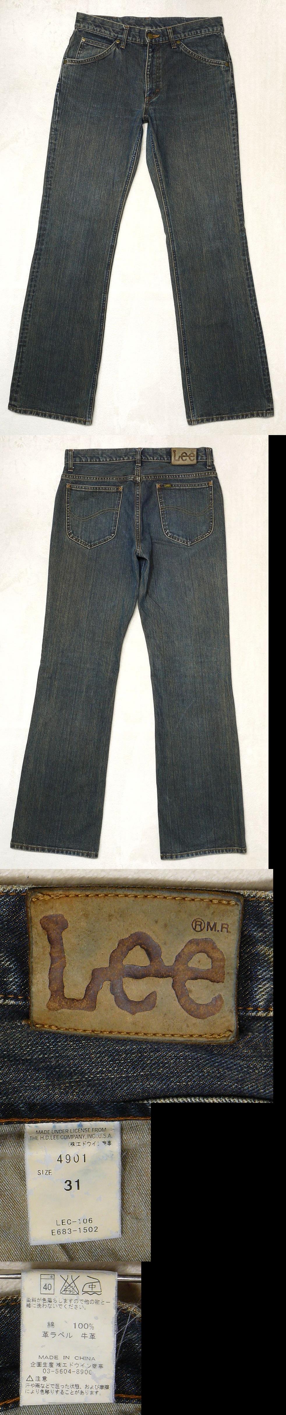 Yahoo!オークション - Lee リー メンズ デニム ジーンズ 4901 ブーツ...
